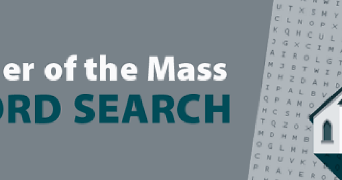 Order of the Mass Word Search | Loyola Press